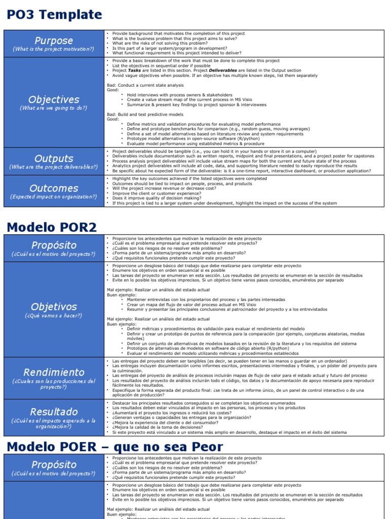 PO3 Template: Purpose | PDF | Prototype | Information Age