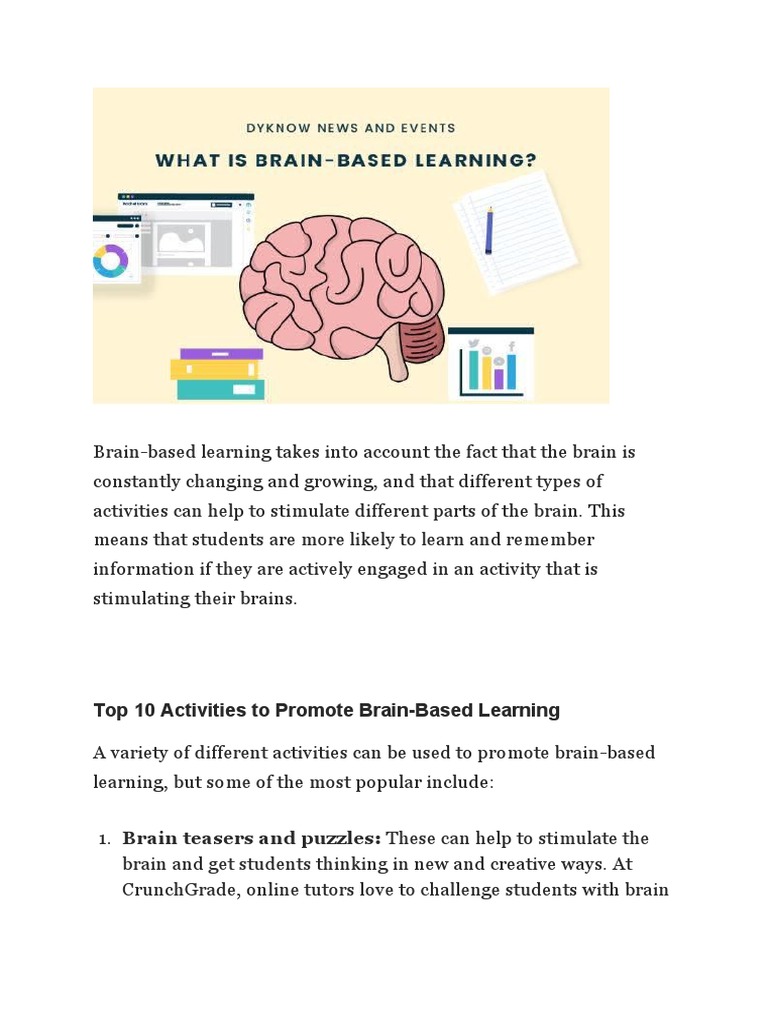 Have You Heard of Brain-Based Learning? | Download Free PDF | Learning ...