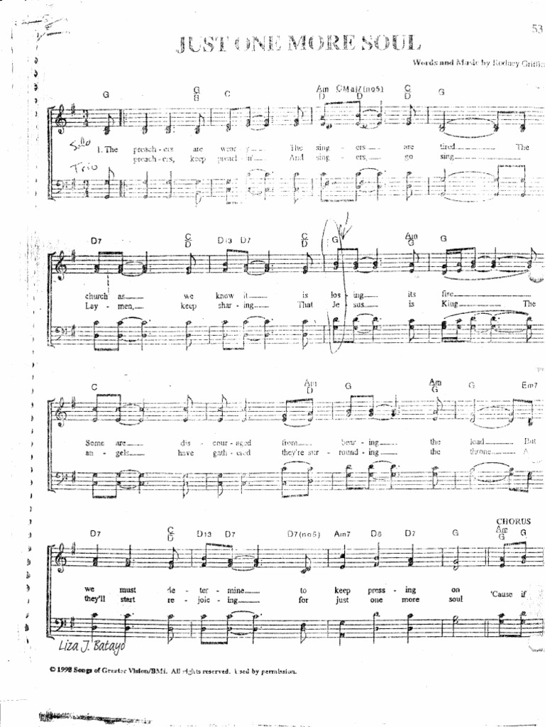 Just One More Soul | PDF