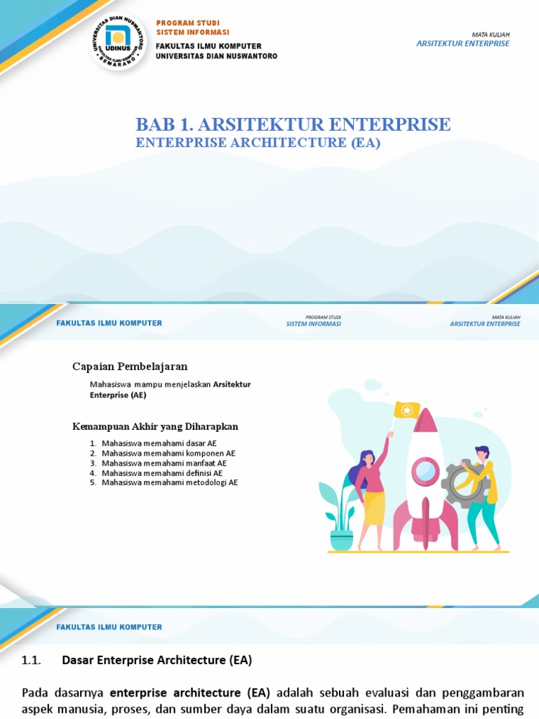 Bab 1 Arsitektur Enterprise | PDF