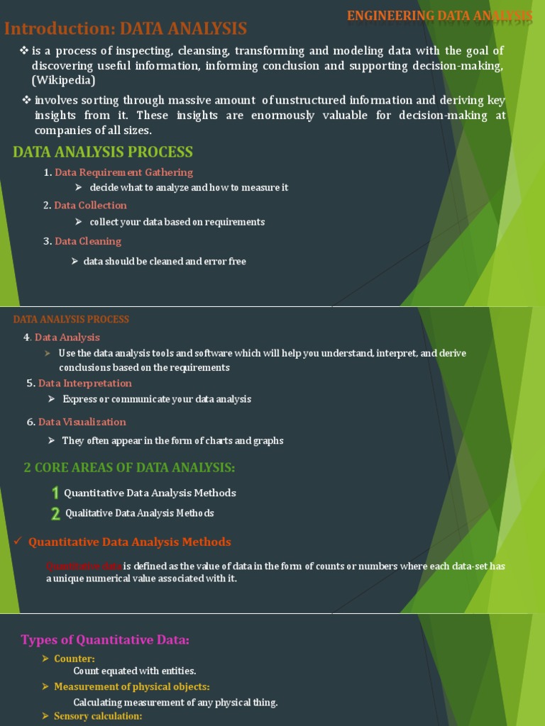 Data Analysis Process and Methods | PDF | Data Analysis | Level Of ...