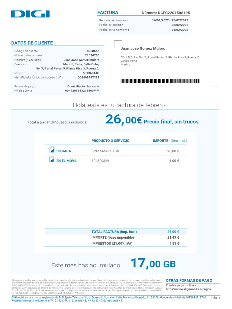 22774466 | PDF | Factura | Industrias de servicio