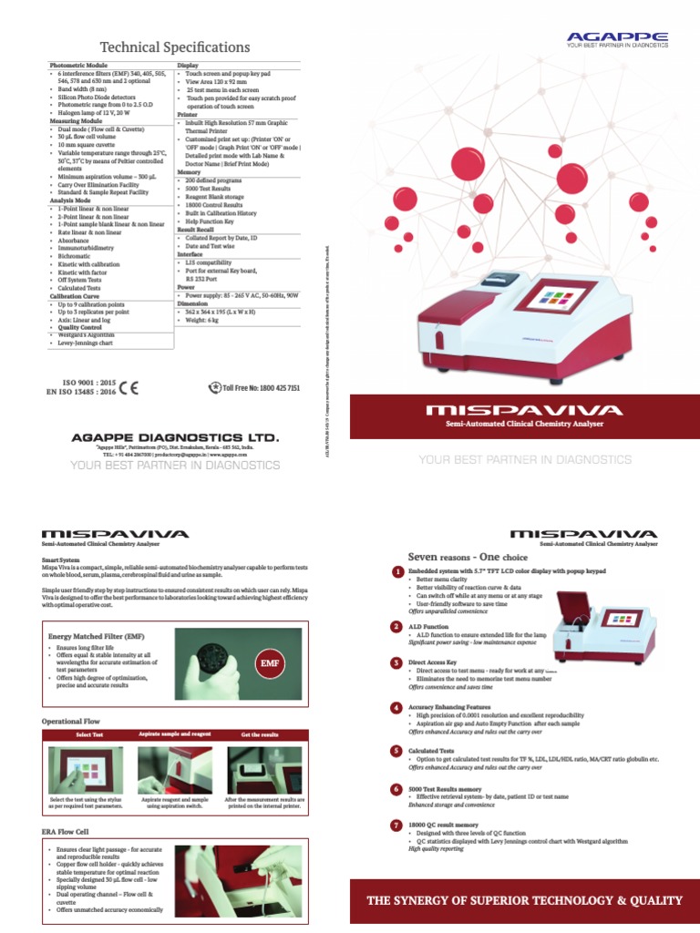 An overview of the key features and specifications of the Mispa Viva ...