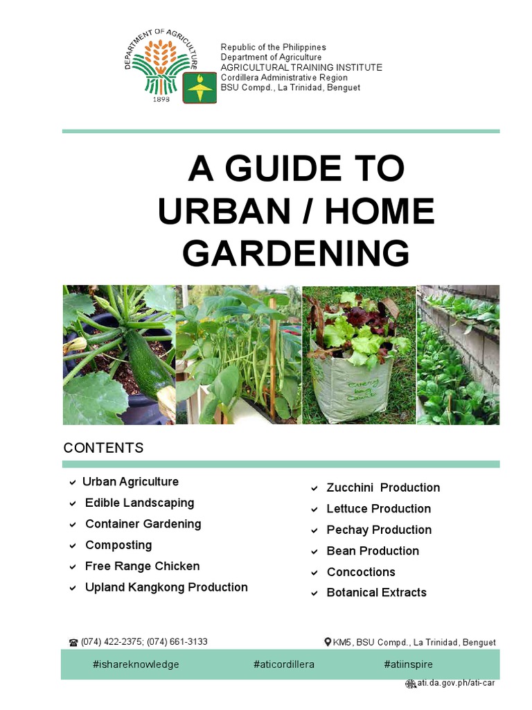 Urban Home Gardening Guide | PDF | Compost | Urban Agriculture