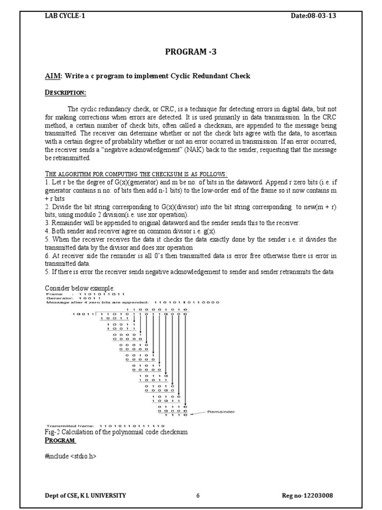 Prog 3 Pdf Error Detection And Correction Fault Tolerance