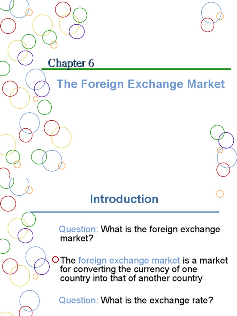 The Foreign Exchange Market | PDF | Foreign Exchange Market | Exchange Rate