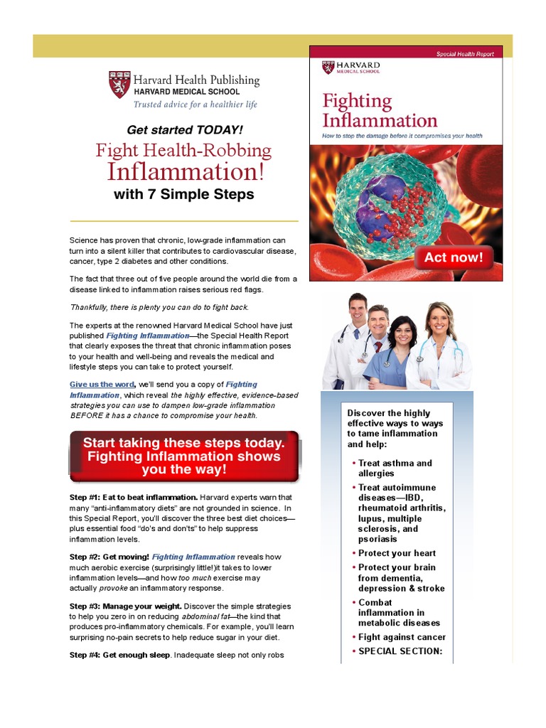 Fighting Inflammation - Harvard Health | PDF | Inflammation | Chronic ...