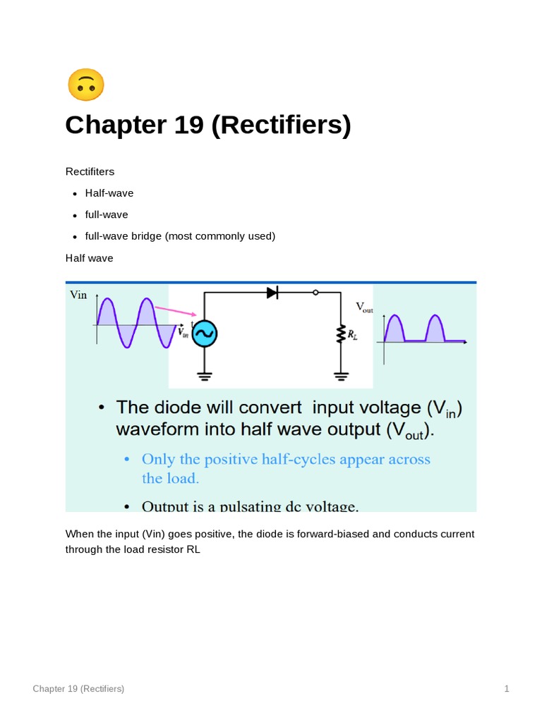 Chapter 19 (Rectifiers) | PDF | Rectifier | Capacitor