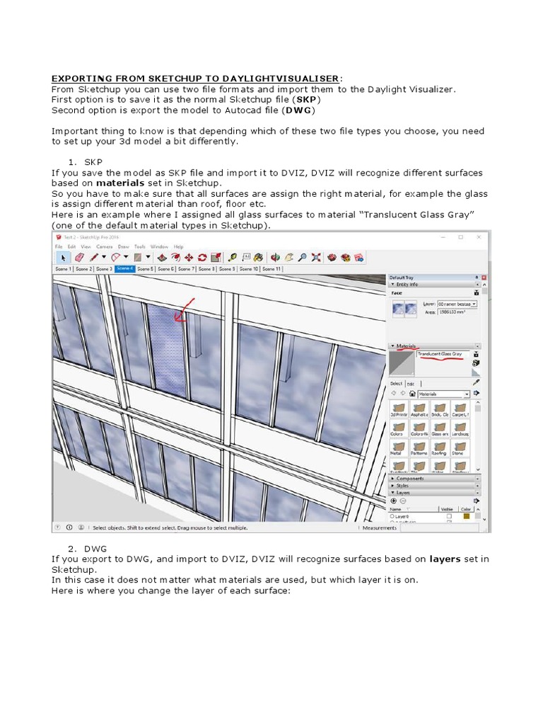 Export SketchUp to Daylight Visualizer | PDF | Computers | Technology ...