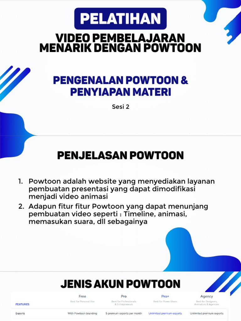 Materi 2. Powtoon Dan Penyiapan Materi | PDF