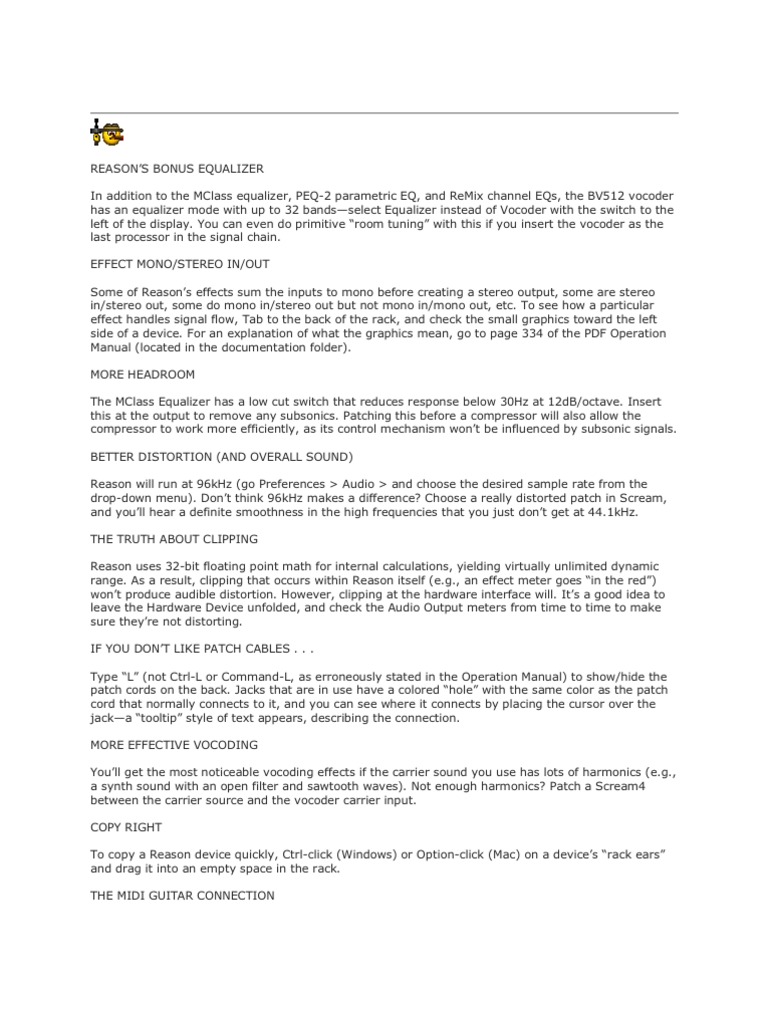 Reason Cheat Sheet | PDF