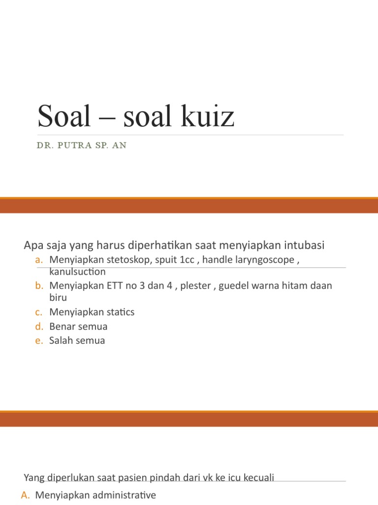Soal Kuis | PDF