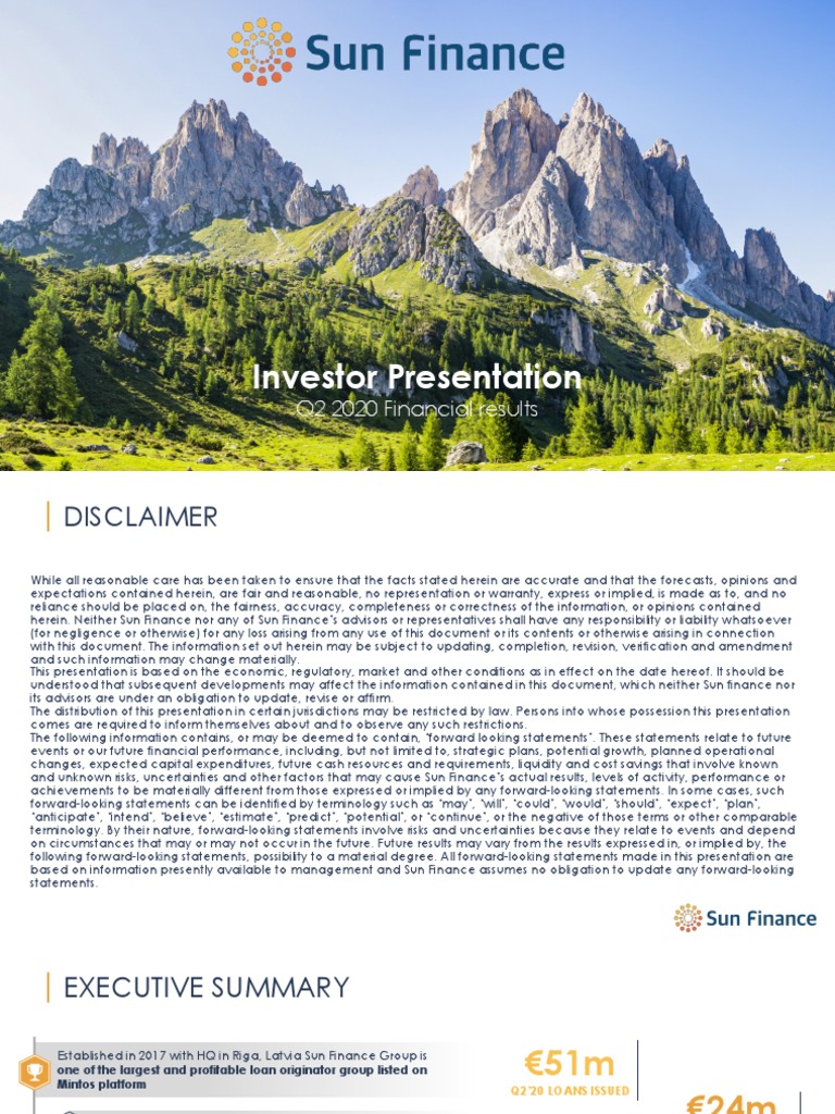 Investor Presentation: Q2 2020 Financial Results | PDF | Retained ...