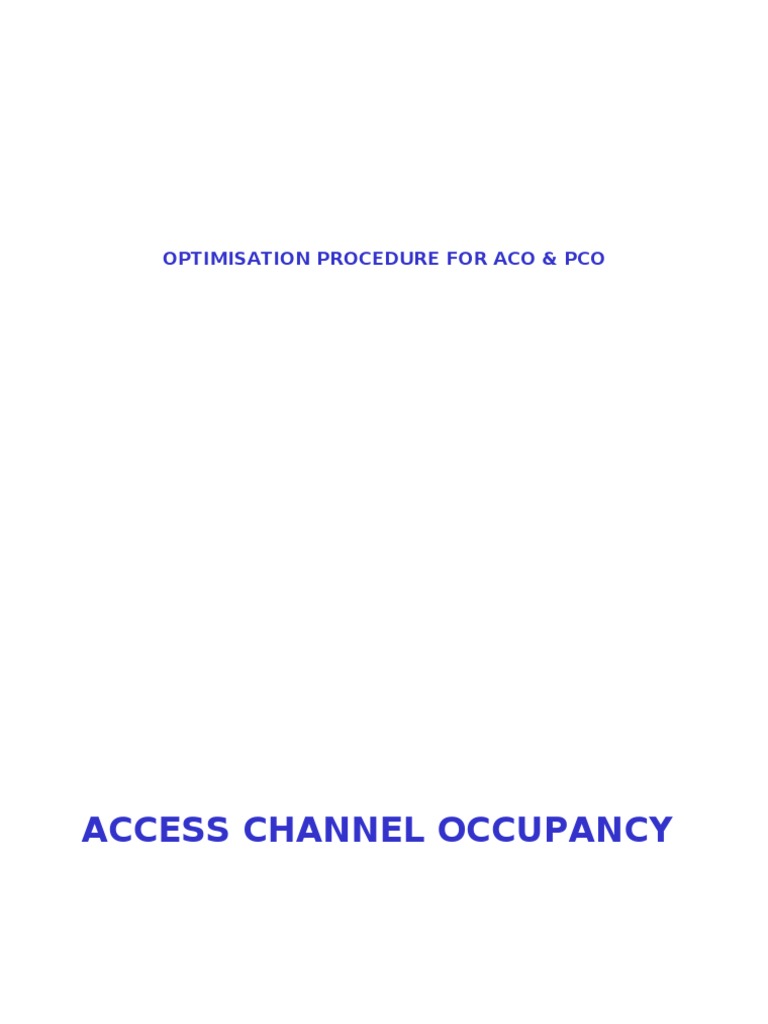 ACO & PCO Ion Procedure | PDF | Computing | Computing And Information ...