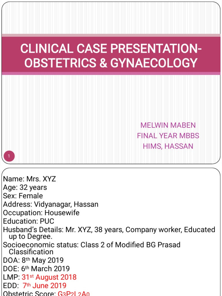 Obg - Case Presentation - FGR | PDF | Pregnancy | Fetus