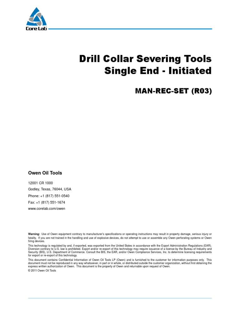 Manual Single Ended - Severing Tools | PDF | Pipe (Fluid Conveyance ...