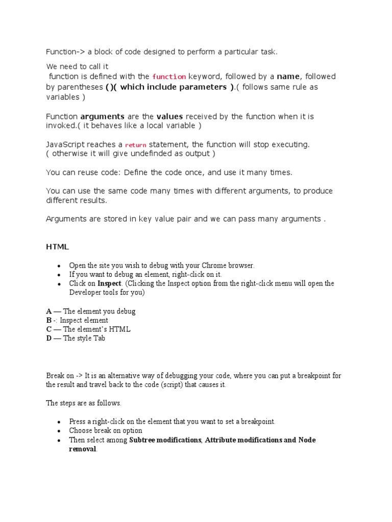 Function: Function - A Block of Code Designed To Perform A Particular Task. We Need To Call It ...