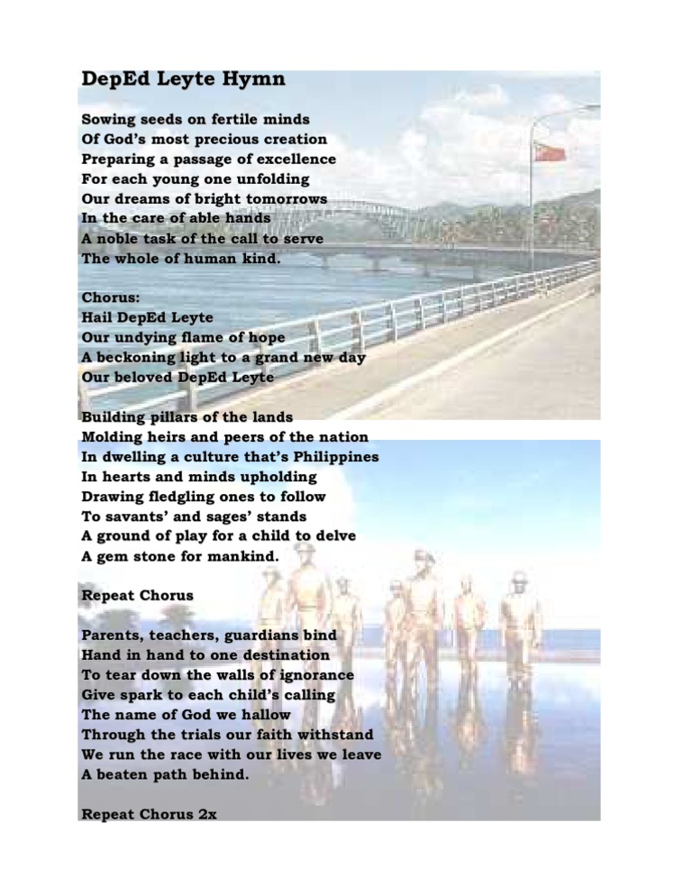 DepEd Leyte Hymn | PDF