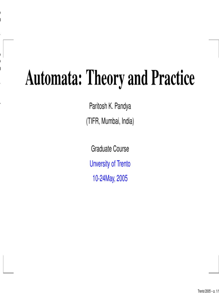 Automata | PDF | Formalism (Deductive) | Models Of Computation