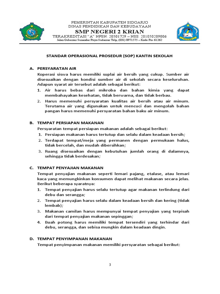 Sop Koperasi Siswa | PDF