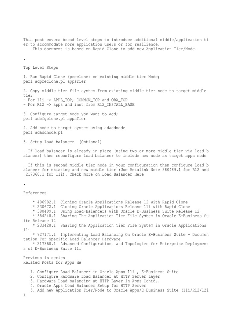 Add Node | Download Free PDF | Oracle Database | Load Balancing (Computing)