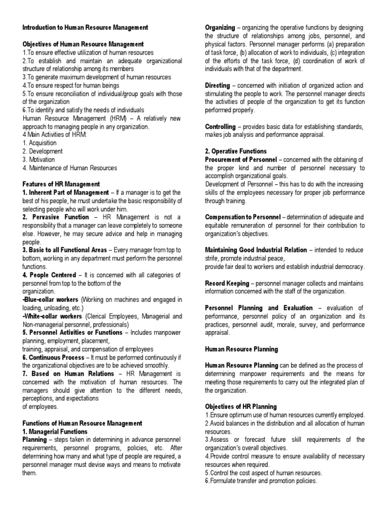 CHRA Exam Reviewer Overview | PDF