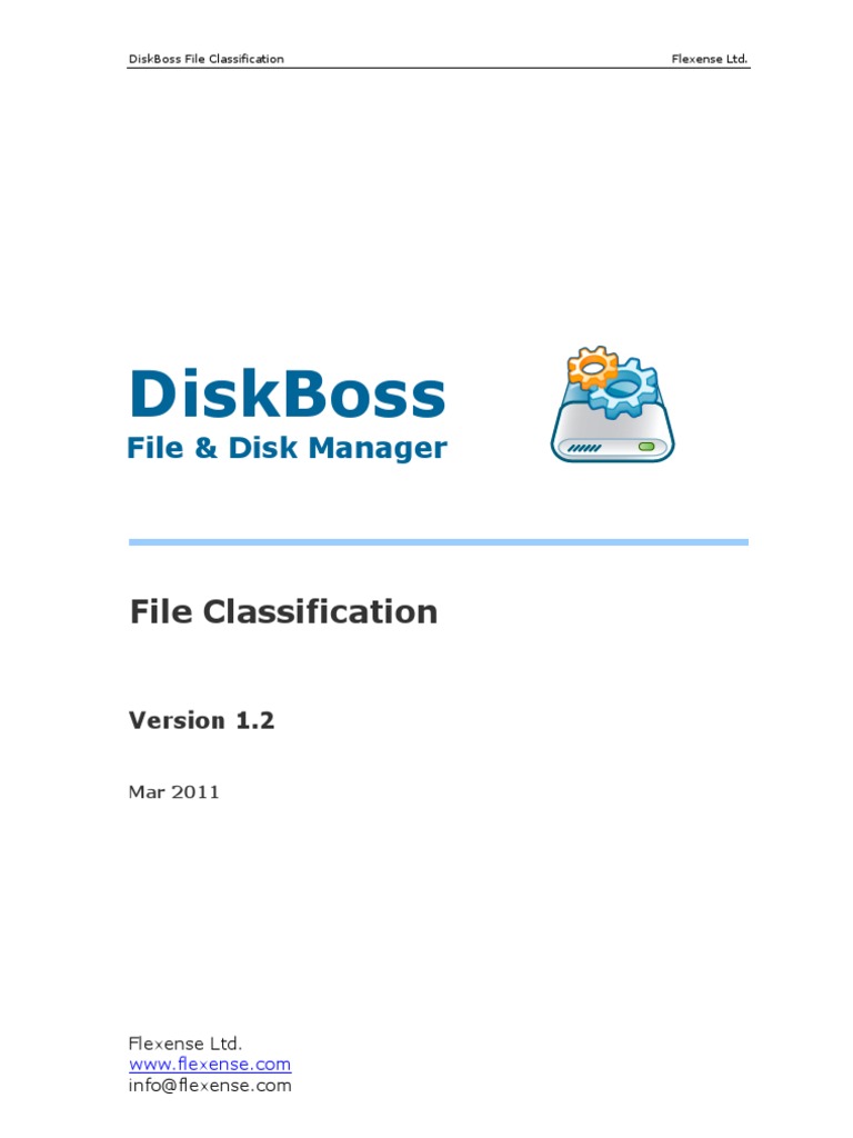 DiskBoss File Classification | PDF | Computer File | Command Line Interface