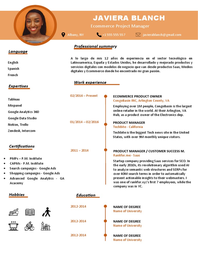Free CV Template 20 | PDF | Business | Computing