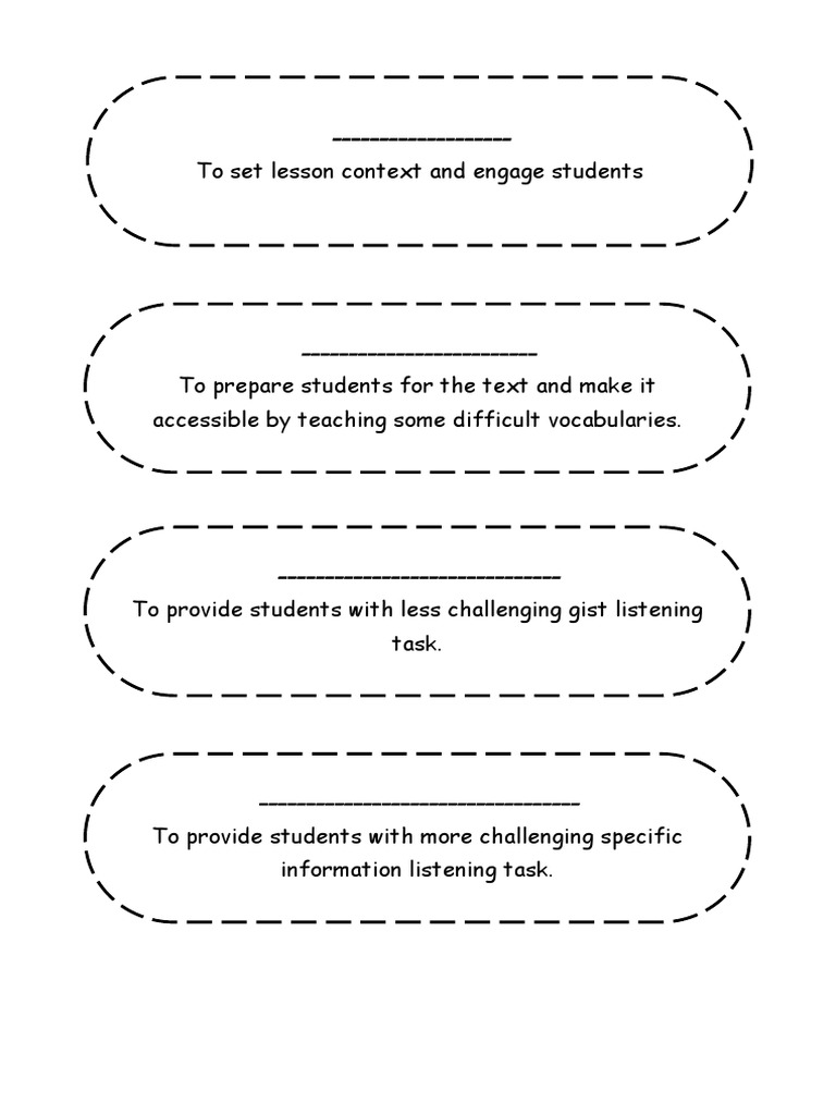 Lesson Plan Stages and Aims (1) | PDF