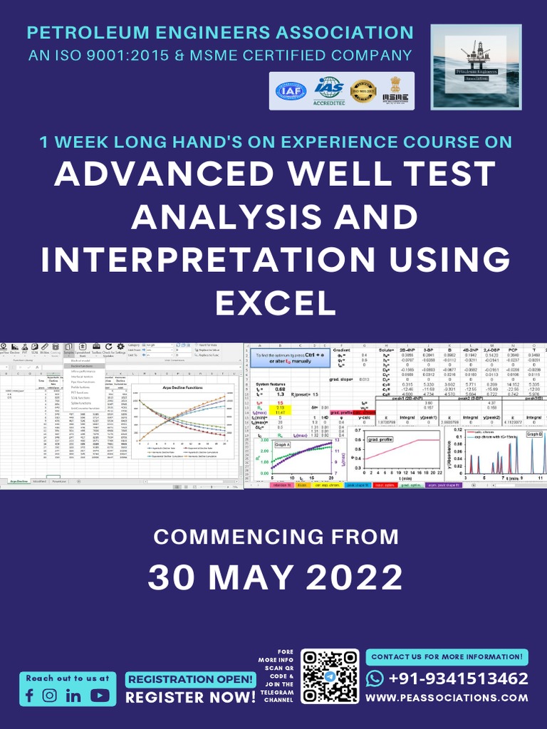 Advanced Well Test Analysis and Interpretation Excel | PDF | Petroleum ...