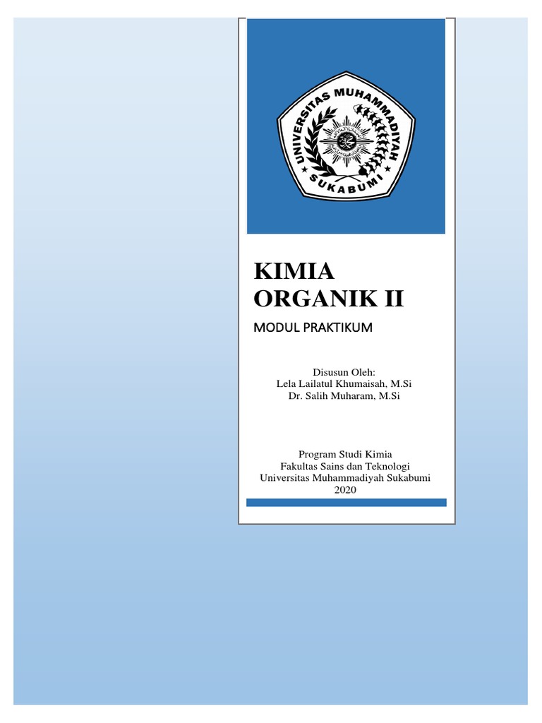 Modul Praktikum Kimia Organik Ii 2020 Pdf