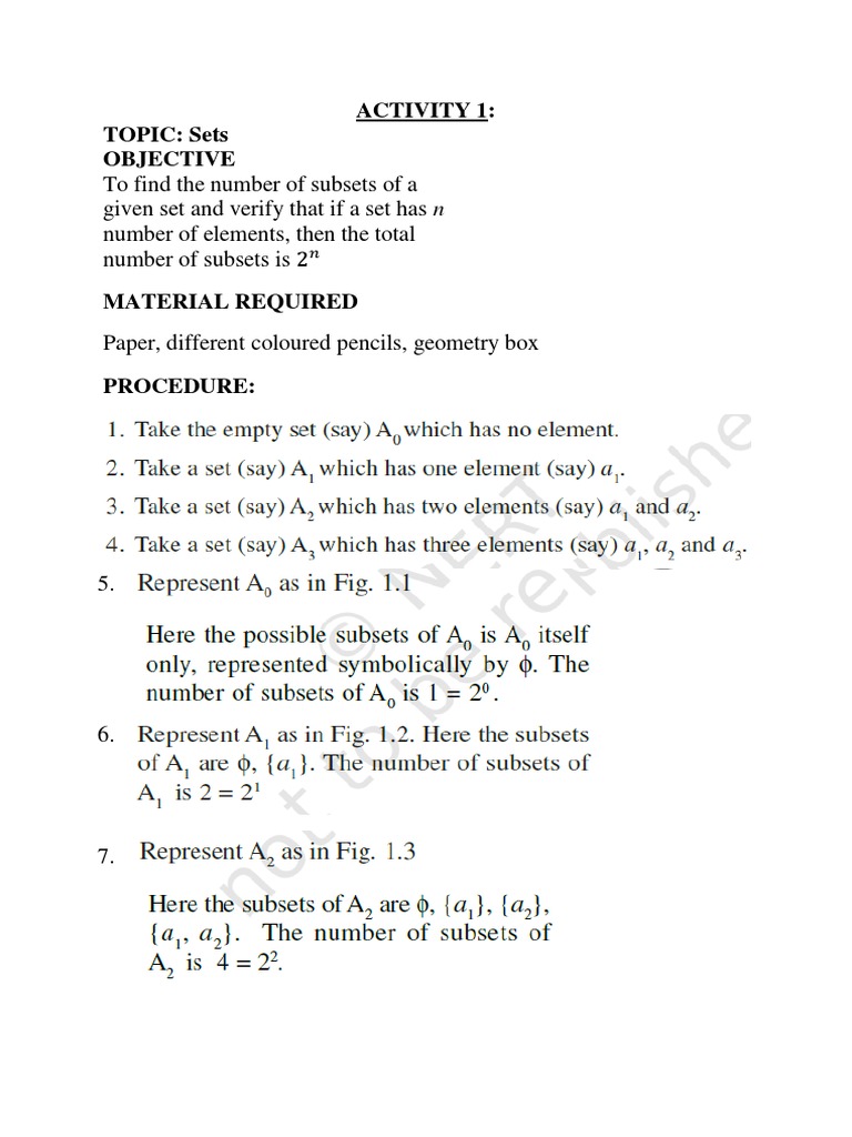 Practical Activities Class 11 | PDF