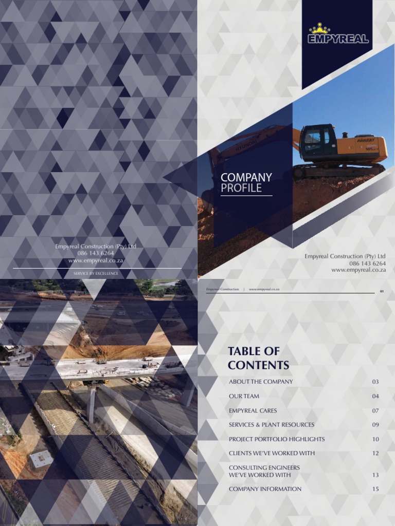 Empyreal Construction Company Profile | PDF | Sanitary Sewer ...