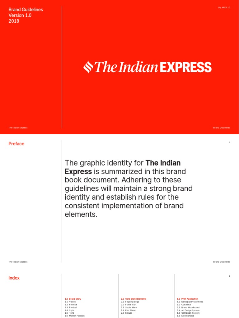 Indian Express Brand Guidelines | PDF | Logos | Typefaces