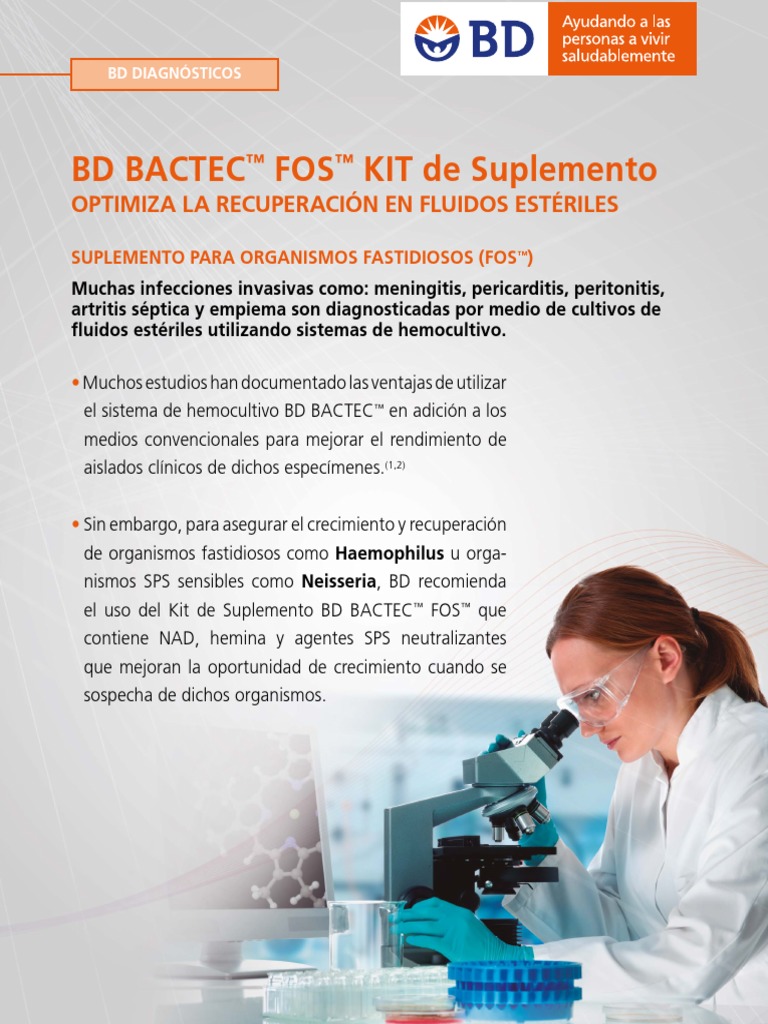 Bactec 9000 y Accesorios (BD Bactec Fos) | PDF