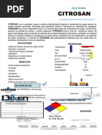 Ficha Técnica Citrosan | PDF | Química | Biología