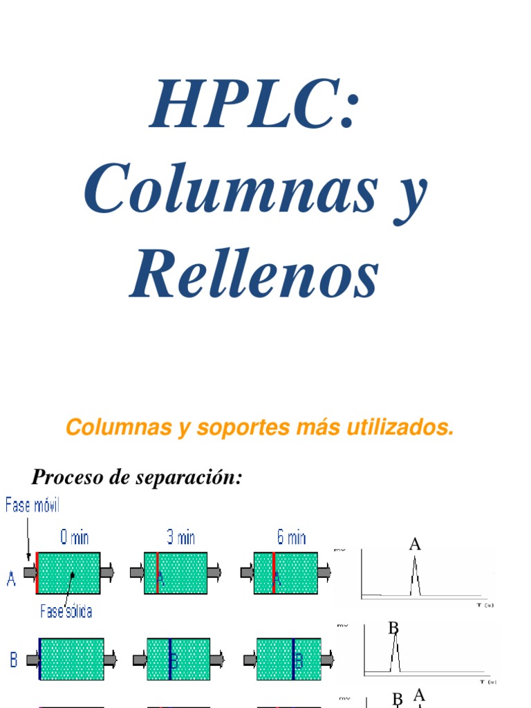 3-Curso HPLC-COLUMNAS Y RELLENOS Actualizado | PDF | Cromatografía ...