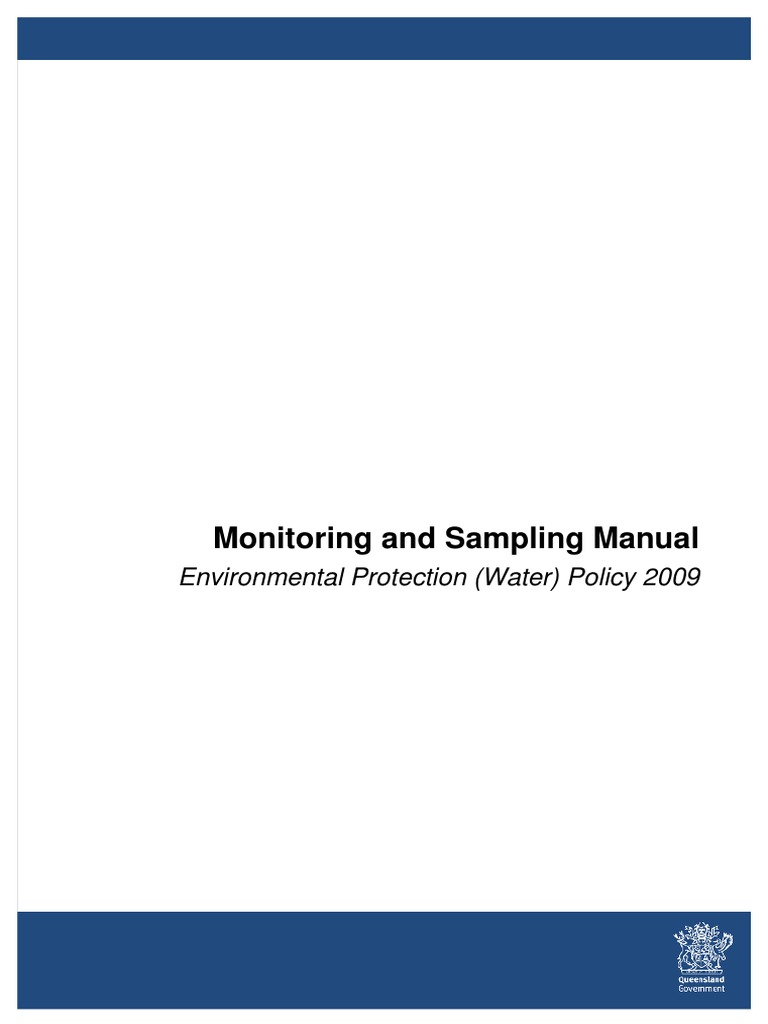 Monitoring Sampling Manual 2018 | PDF | Water Quality | Earth Sciences