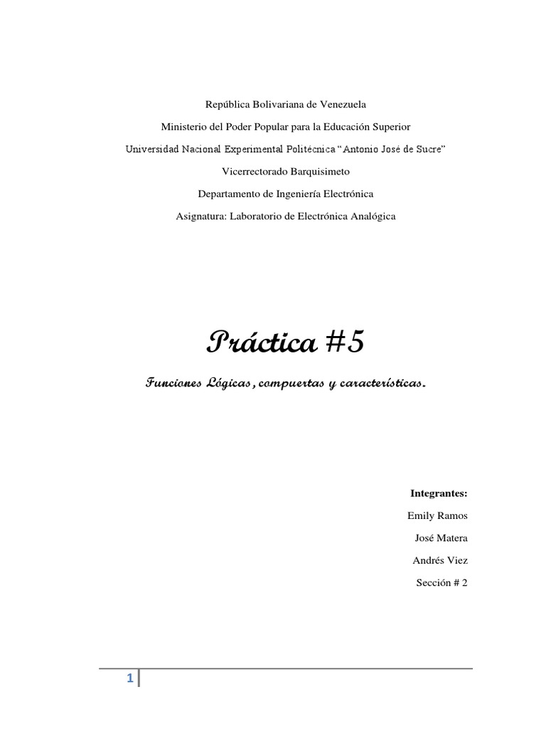 Significado y Funciones de Compuertas | PDF | Puerta lógica | Electrónica