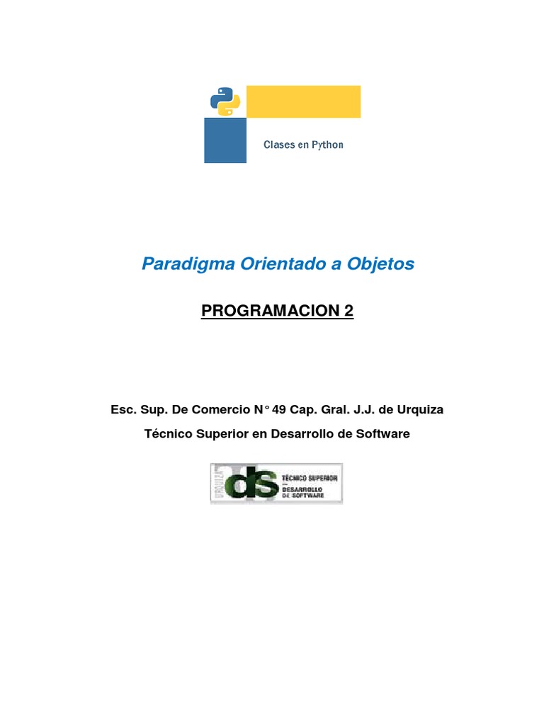 Prog2 DS POO 1 | PDF | Objeto (informática) | Programación