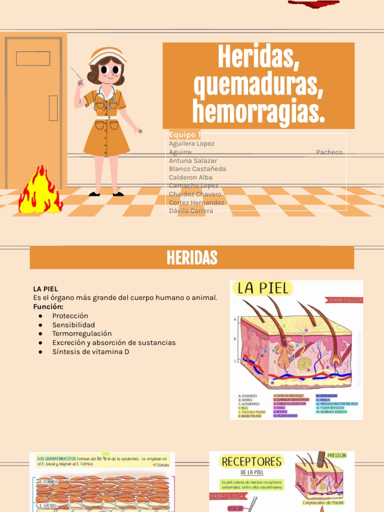 Heridas, Quemaduras, Hemorragias | PDF | Quemar | Herida