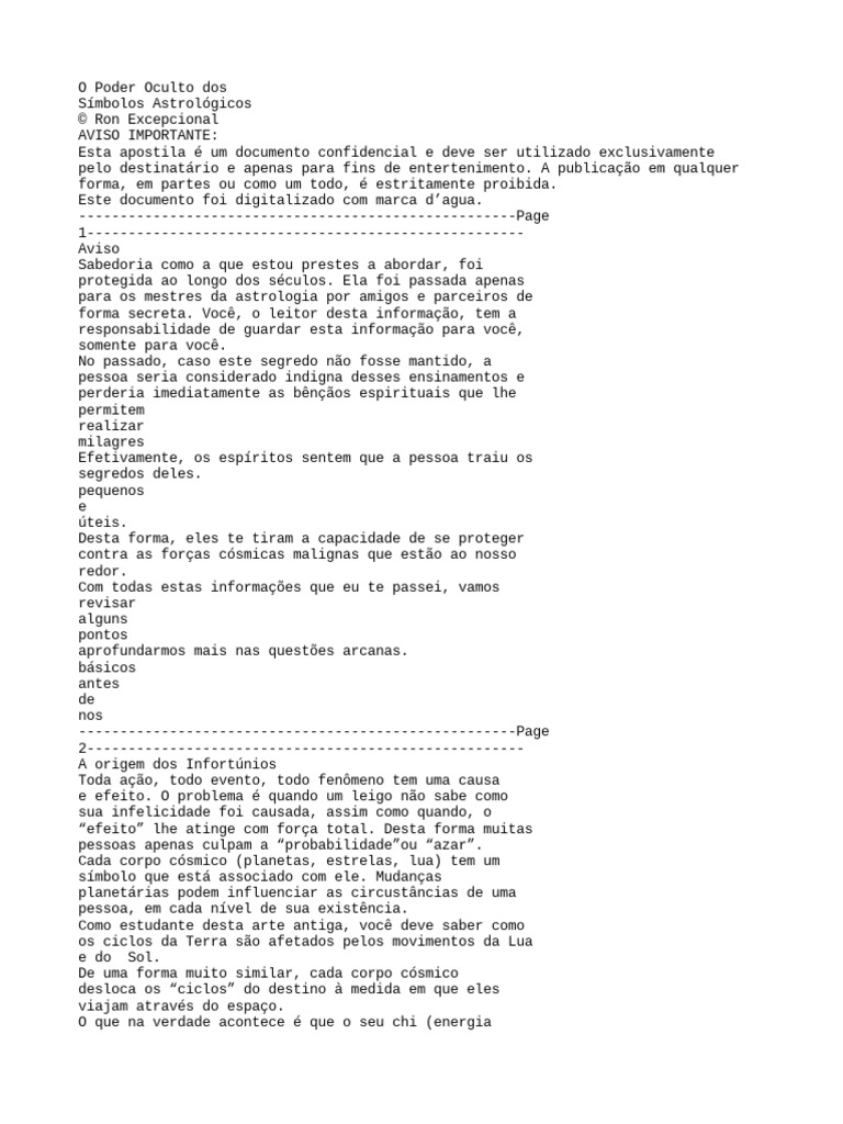 O Poder Oculto Dos Simbolos | PDF | Zodíaco | Sol