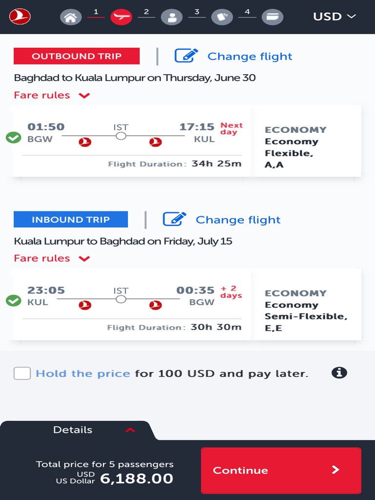 Turkish Airlines Booking Availability Data | PDF