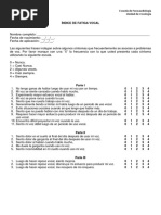 Cuestionario VHI-10 de Discapacidad Vocal | PDF