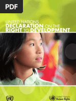 Declaration On The Right To Development | PDF | Human Rights | United ...