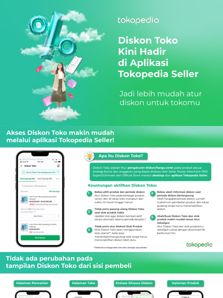 Panduan Diskon Toko Aplikasi Tokopedia Seller 2022 | PDF | Pengelolaan ...