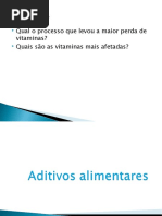 Tabela de Aditivos Alimentares INS | PDF | Ingredientes de alimentos ...