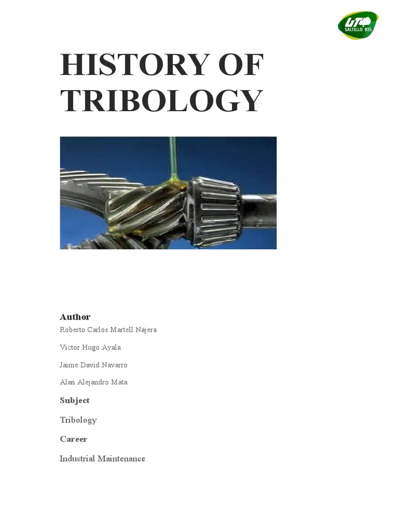History of Tribology | PDF | Friction | Bearing (Mechanical)