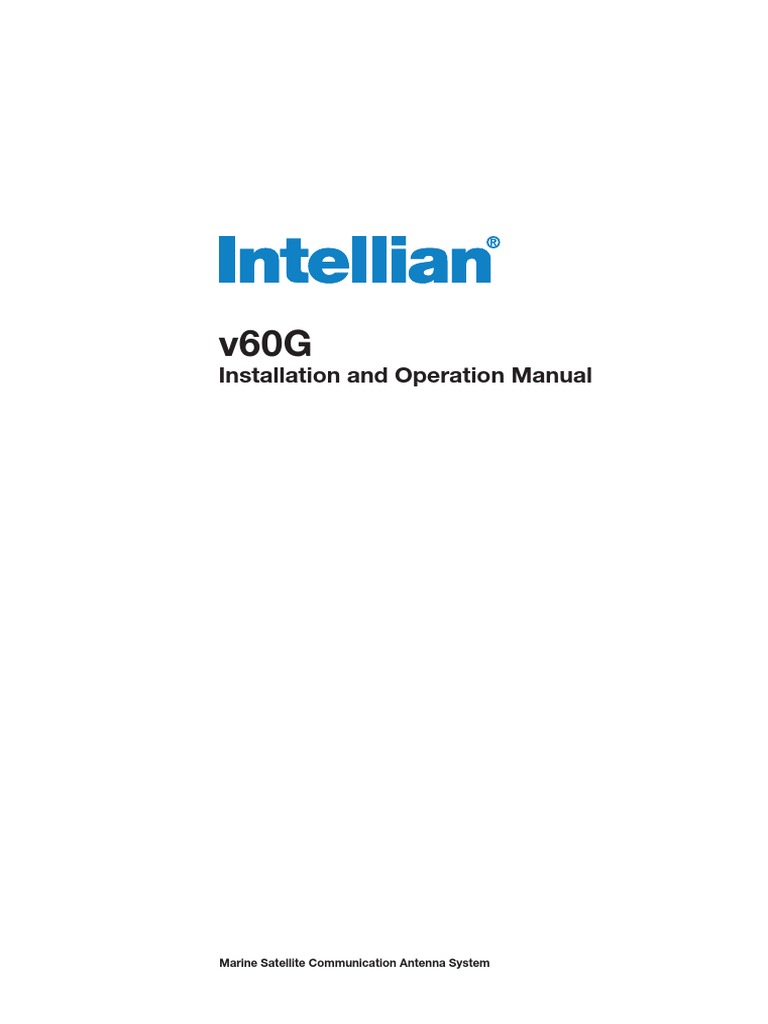 Installation and Operation Manual: Marine Satellite Communication ...