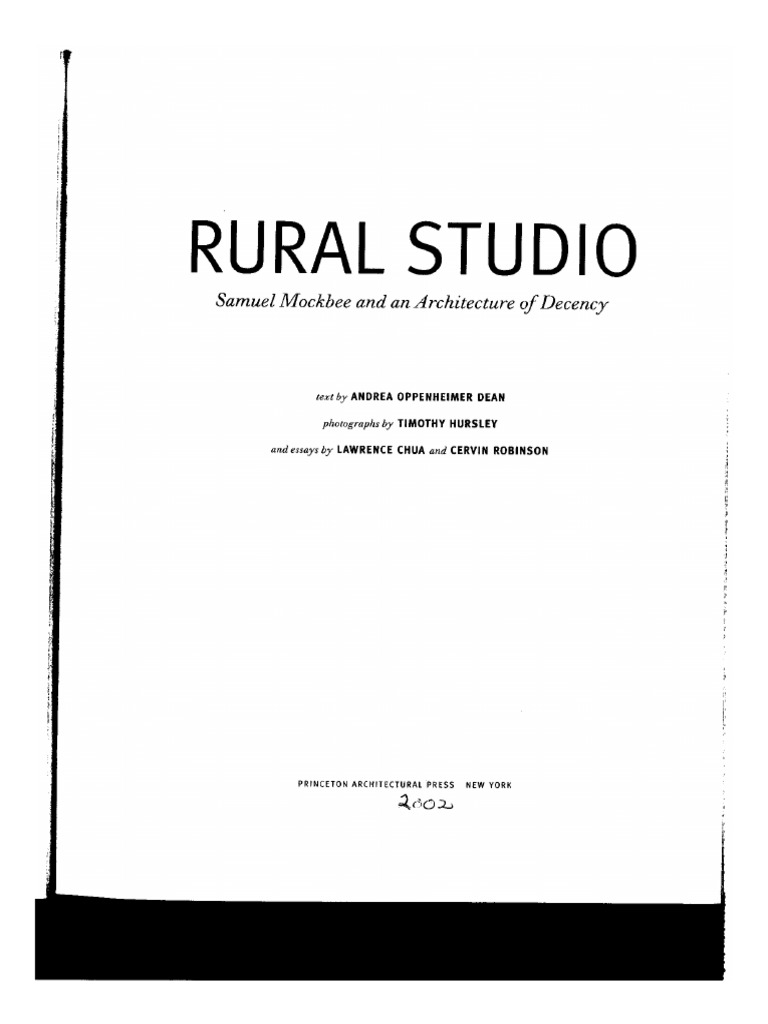 Rural Studio | PDF